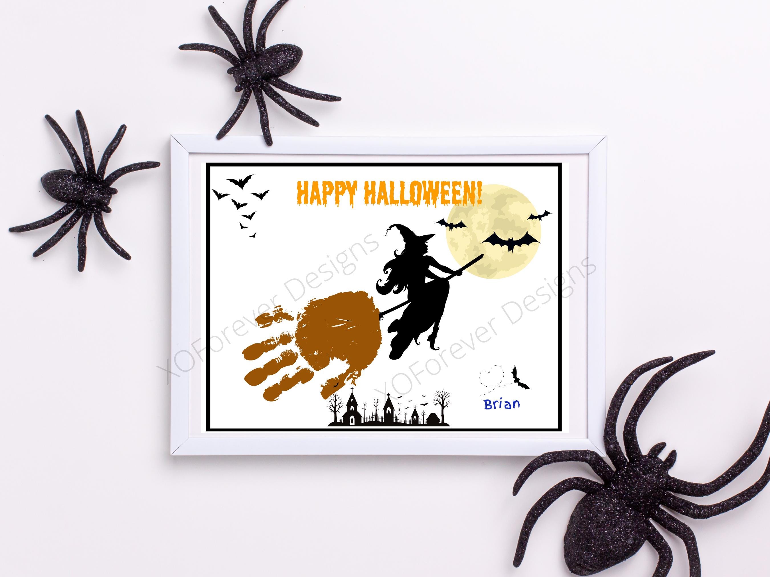 Witch Handprint Art | Halloween Handprint |fall Art Craft | Preschool ...