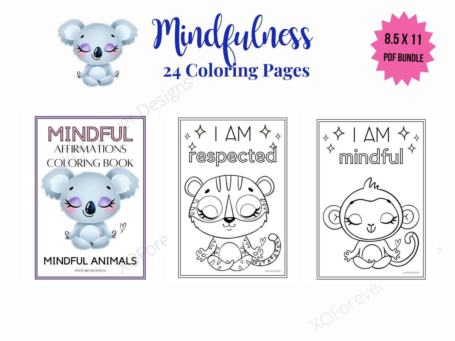 Mindfulness Coloring Book | Positive Affirmations for Kids | Coloring ...