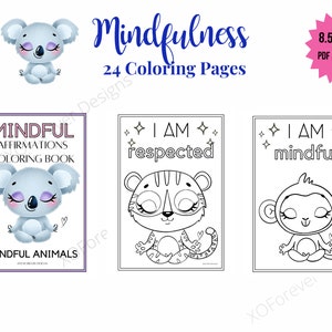 Mindfulness Coloring Book | Positive Affirmations for Kids | Coloring ...