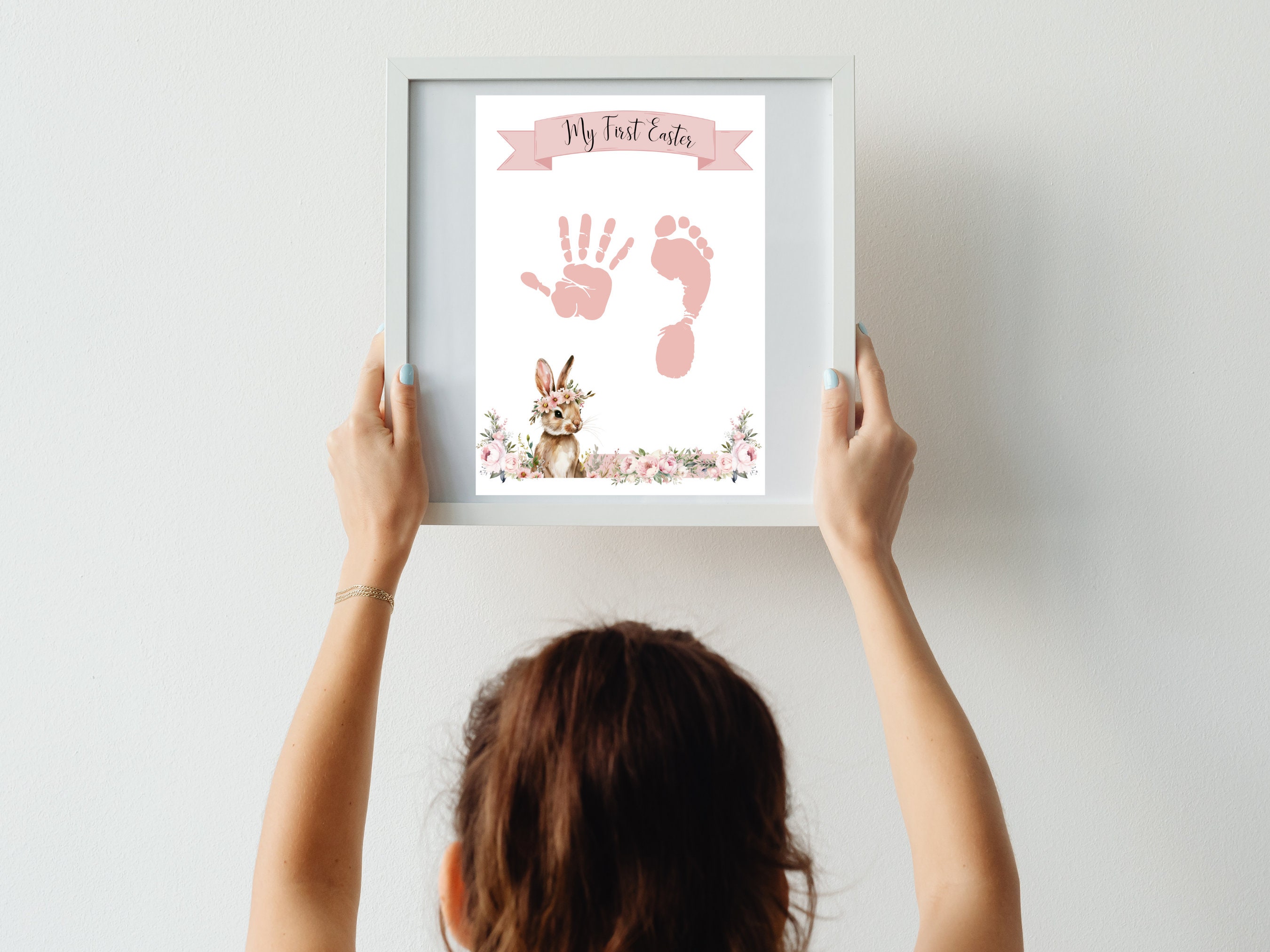 My First Easter Handprint Footprint | Baby's First Easter | Boys First ...