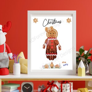 Gingerbread Handprint | Christmas Handprint | Gingerbread Craft ...