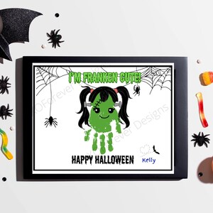 Frankenstein Handprint | Halloween Handprint |fall Art Craft ...