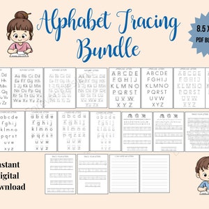 Alphabet Tracing Bundle | Tracing Alphabet | Tracing Worksheets | Busy ...