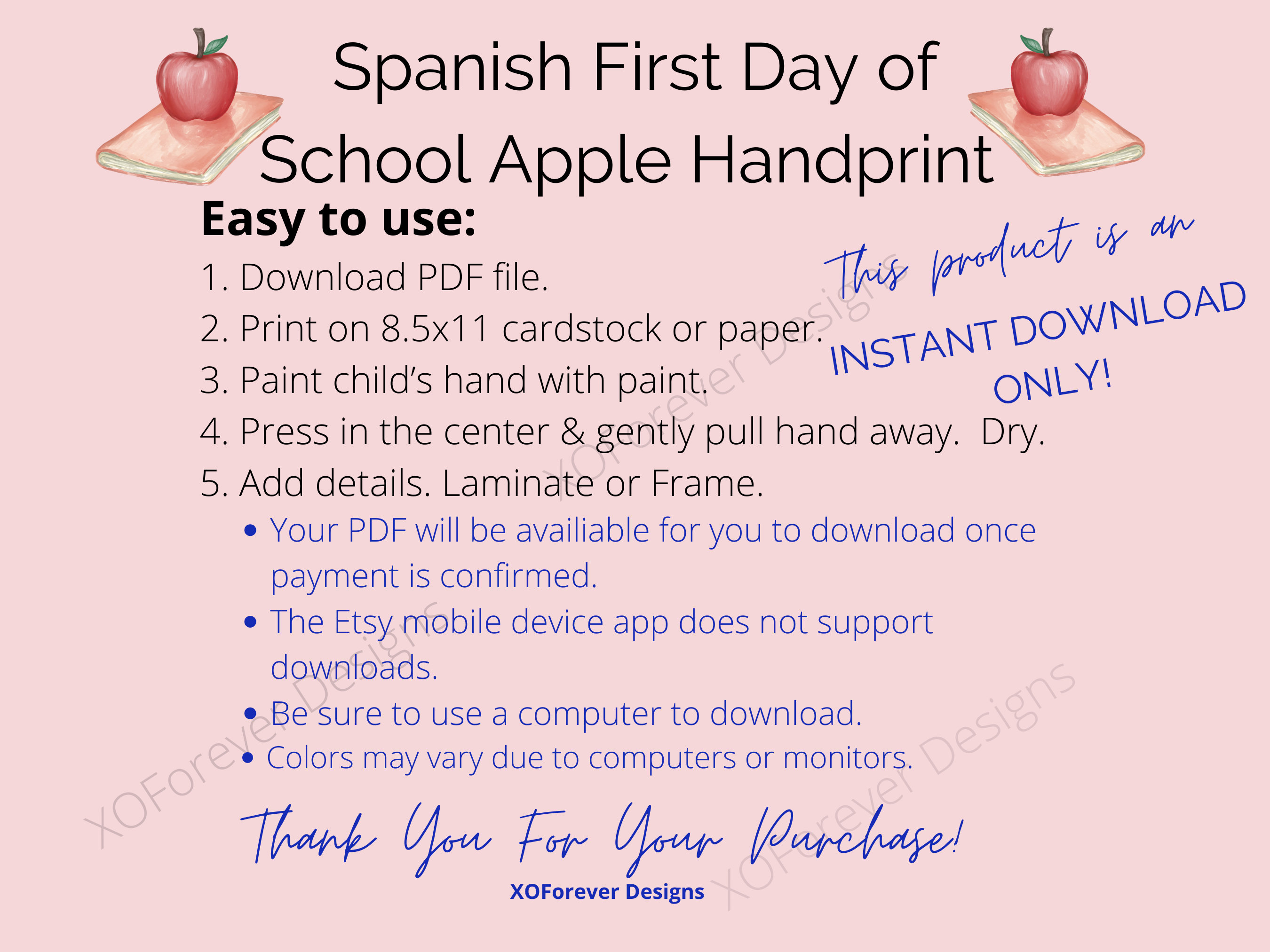 Spanish First Day of School Handprint Memory Book Teacher Resources ...