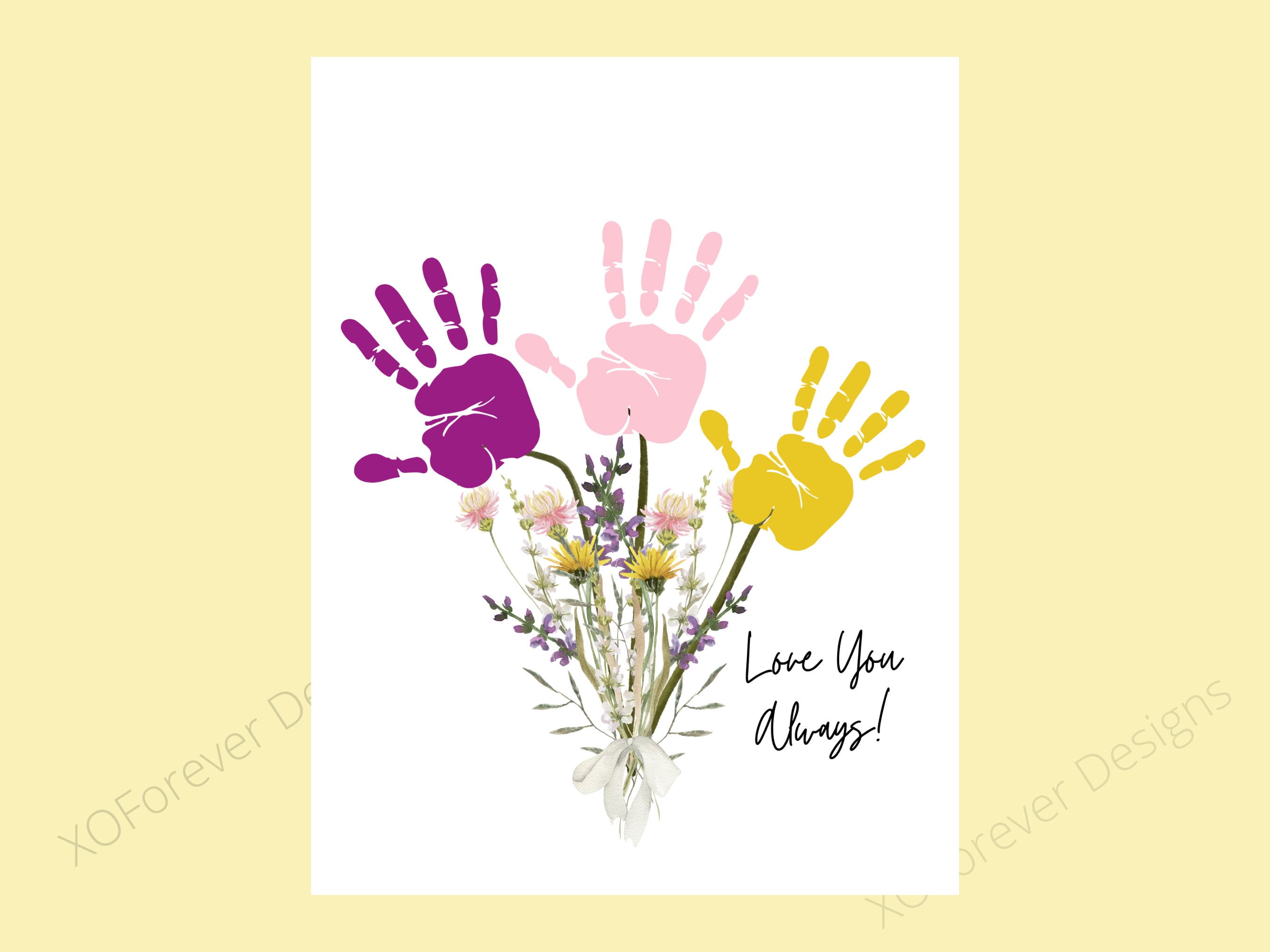 Flower Handprint Craft Easter Handprint Craft Handprint Craft Kids ...