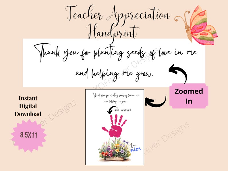 Teacher Appreciation Week Printable Teacher Thank You Teacher Poem ...