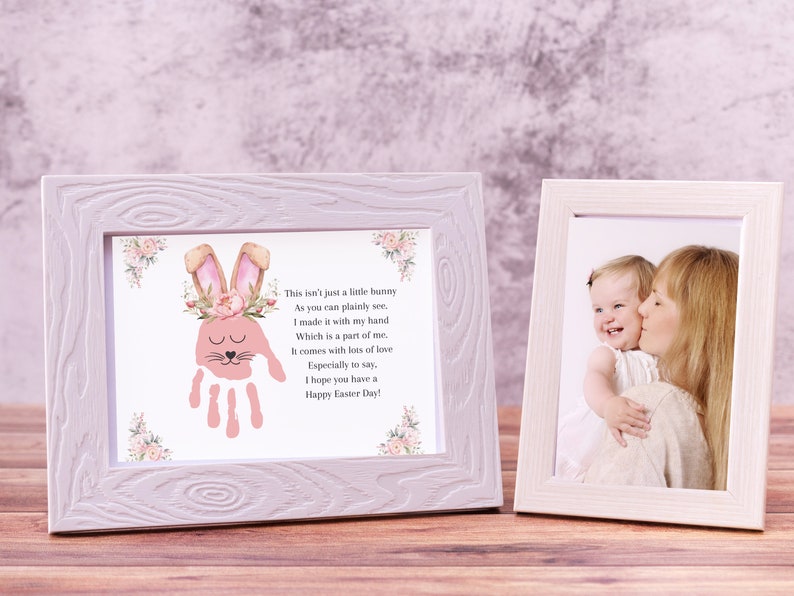 Easter Bunny Handprint Craft | Easter Handprint Craft | Handprint Craft ...