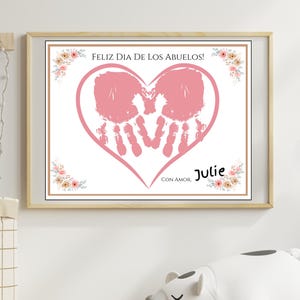 Spanish Grandparent Handprint | Dia De Los Abuelos | Happy Grandparents ...