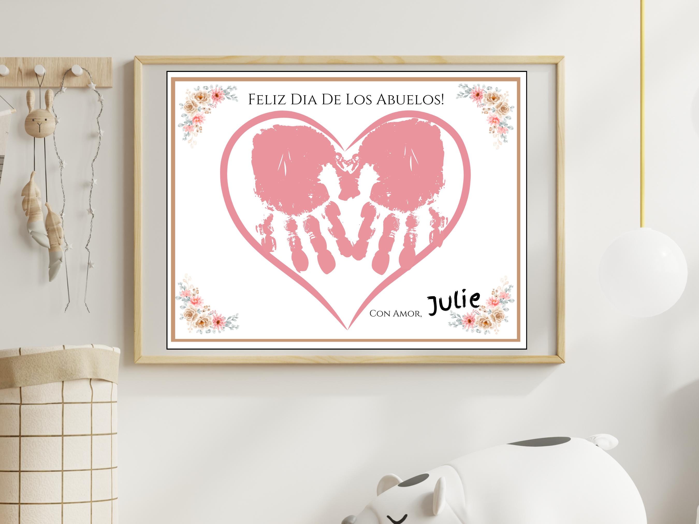 Spanish Grandparent Handprint | Dia De Los Abuelos | Happy Grandparents ...