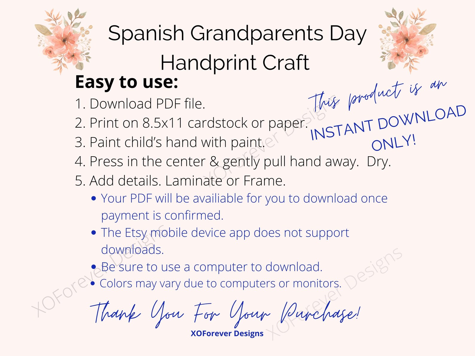 Spanish Grandparent Handprint | Dia De Los Abuelos | Happy Grandparents ...