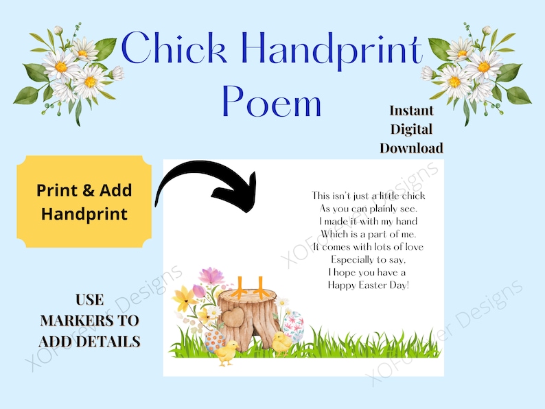 Chick Handprint Craft | Easter Handprint Craft | Handprint Craft | Kids ...