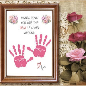 Teacher Appreciation Week Printable Handprint Art | Handprint Art for ...