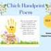Chick Handprint Craft | Easter Handprint Craft | Handprint Craft | Kids ...