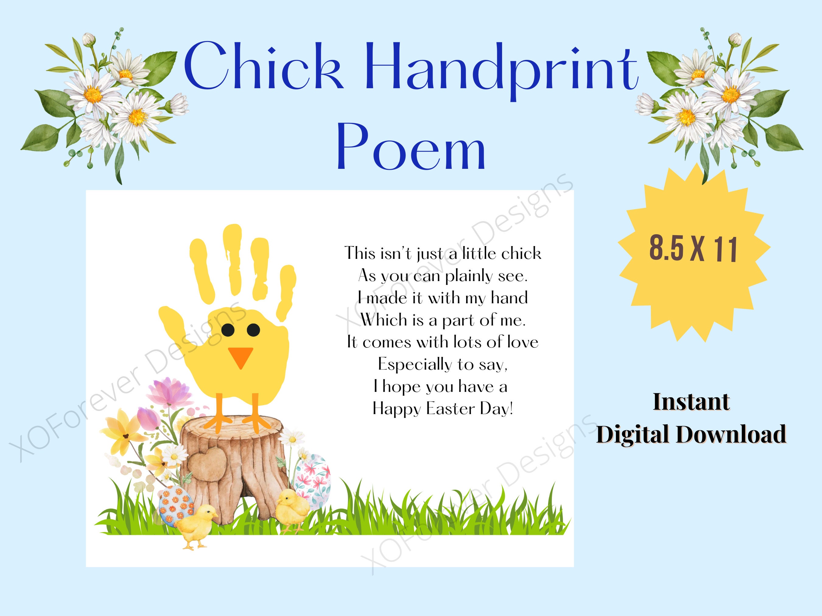 Chick Handprint Craft | Easter Handprint Craft | Handprint Craft | Kids ...