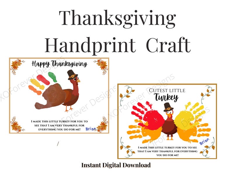 Thanksgiving Handprint | Turkey Handprint |fall Art Craft | Preschool ...