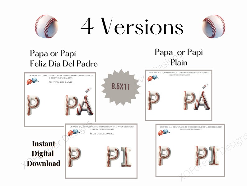 Baseball Papa/papi | Papa/papi Handprint Craft | Feliz Dia Del Padre ...