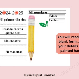 Spanish First Day of School Handprint | Memory Book | Teacher Resources ...