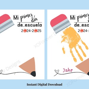 Spanish First Day of School Handprint | Memory Book | Teacher Resources ...