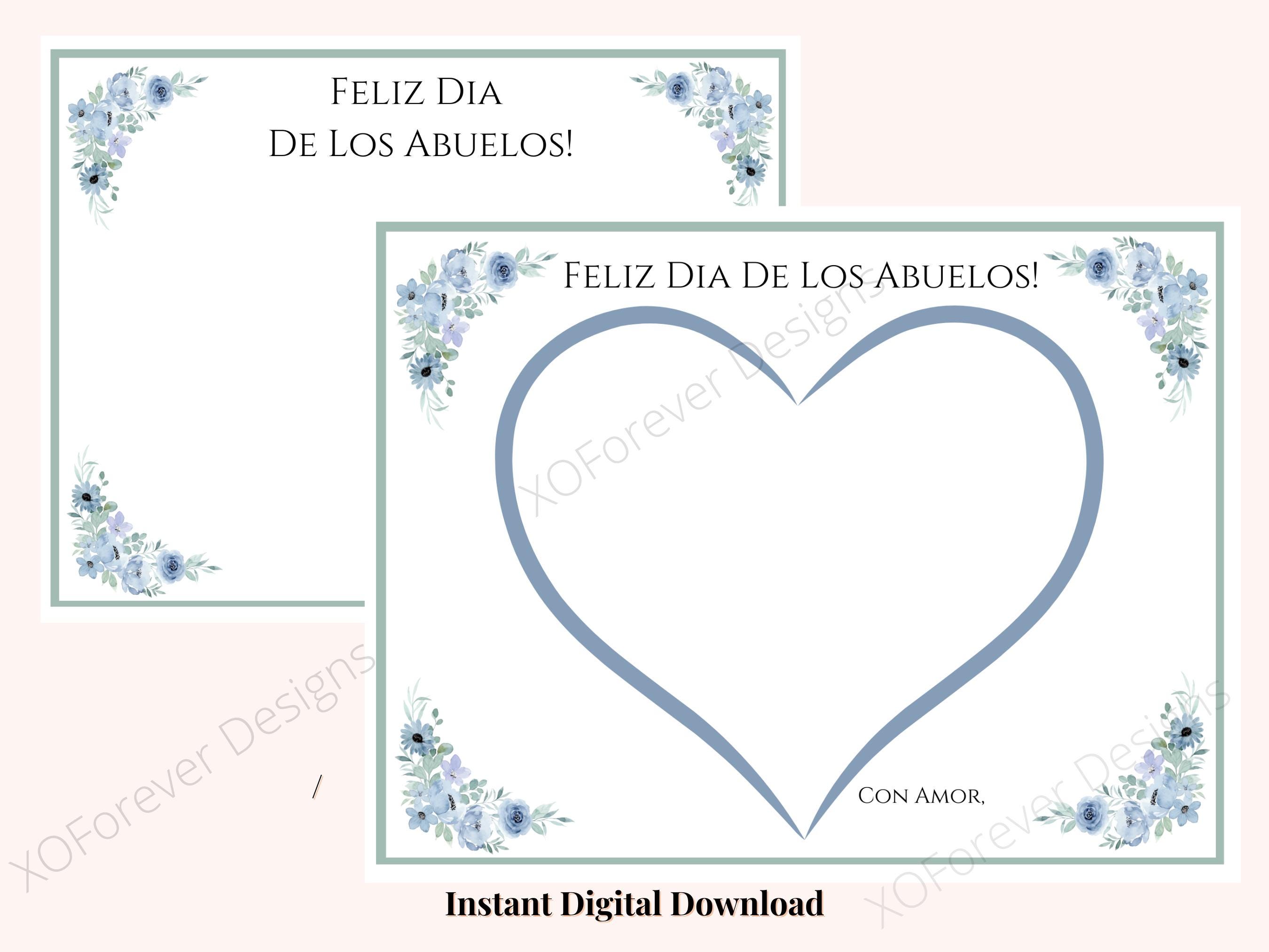 Spanish Grandparent Handprint | Dia De Los Abuelos | Happy Grandparents ...