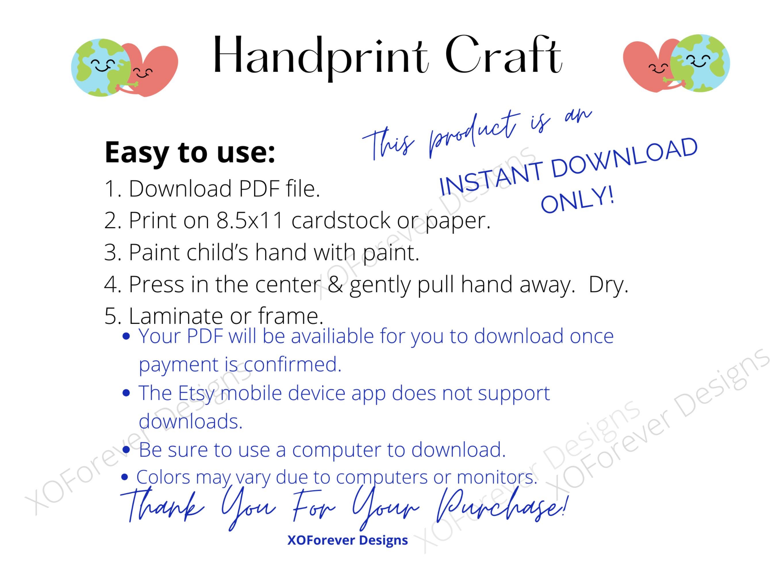 Earth Day Whole World in My Hands | Handprint Craft | Earth Day Craft ...