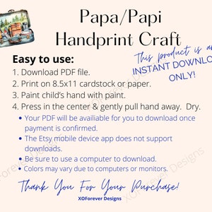 Cowboy Papa/papi | Papa/papi Handprint Craft | Feliz Dia Del Padre ...