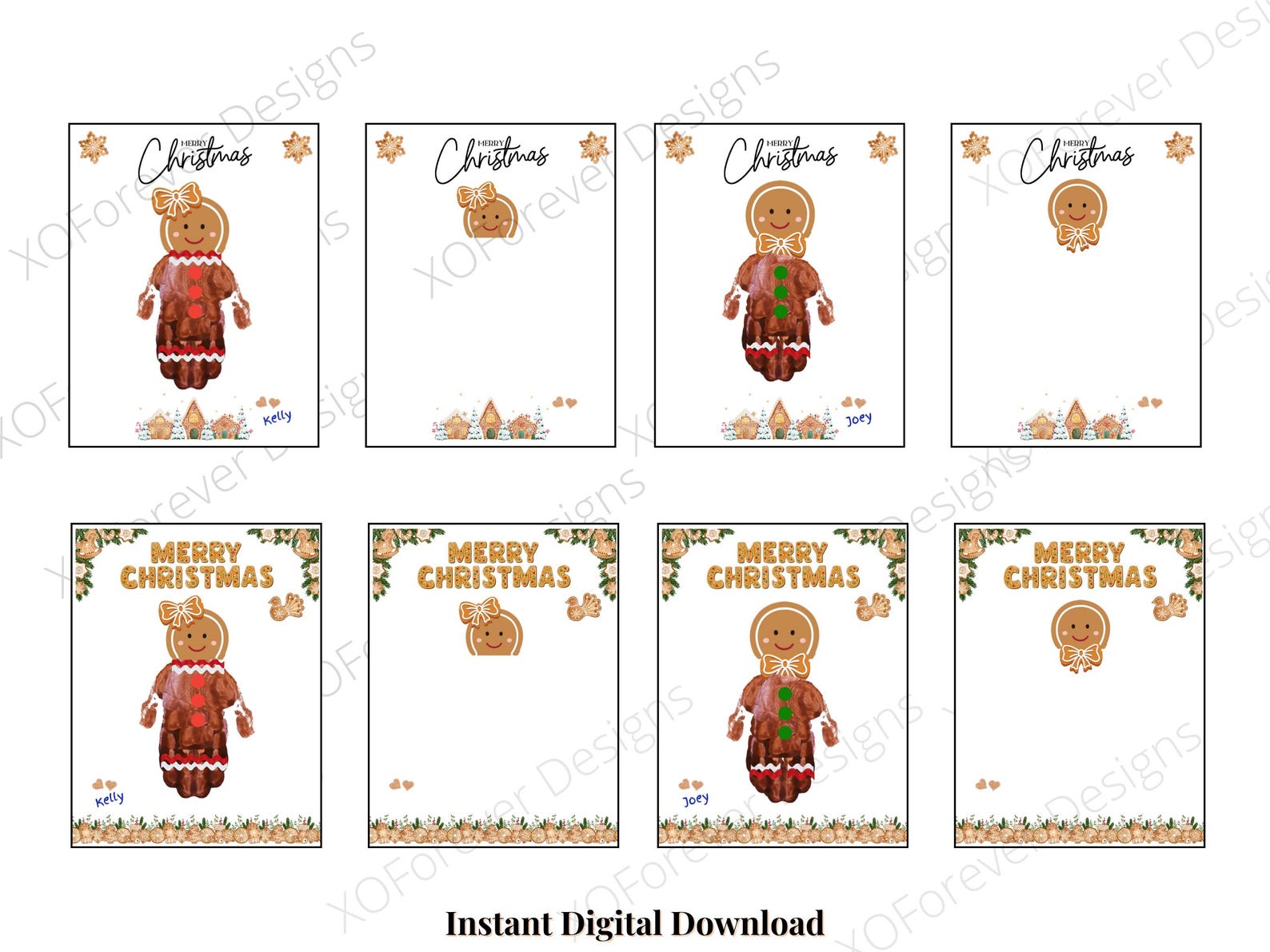 Gingerbread Handprint | Christmas Handprint | Gingerbread Craft ...