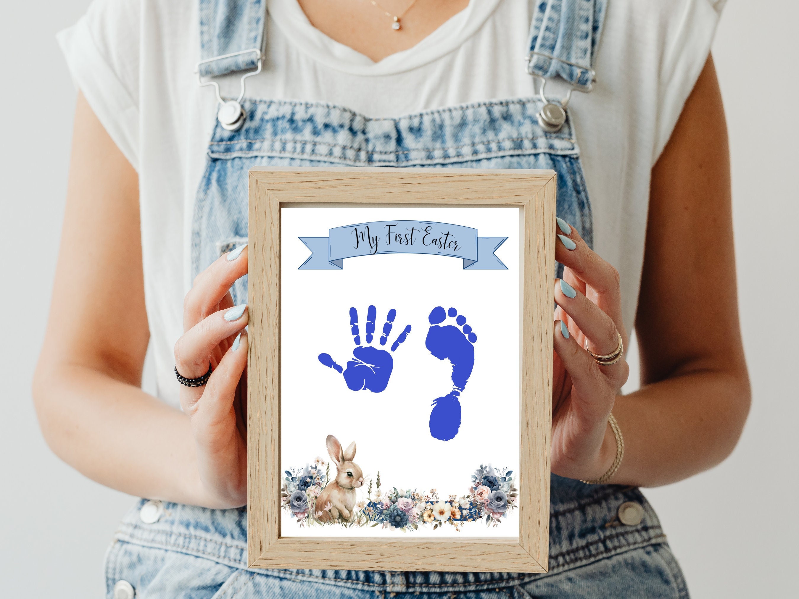 My First Easter Handprint Footprint | Baby's First Easter | Boys First ...