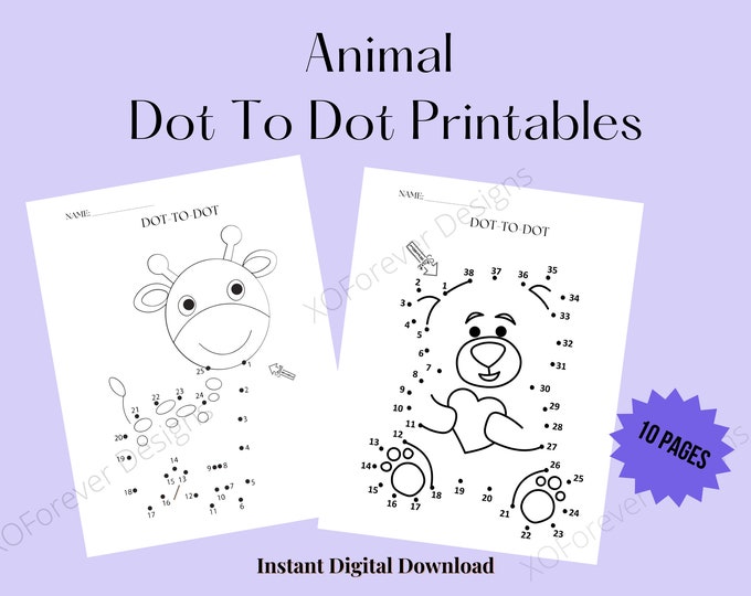 Animal Extreme Difficulty Dot-to-dot / Connect the Dots Vol. 1 PDF ...
