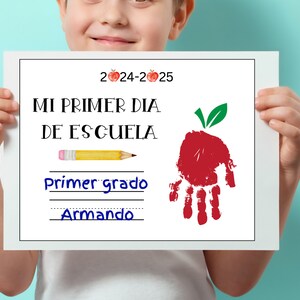 Spanish First Day of School Handprint | Memory Book | Teacher Resources ...
