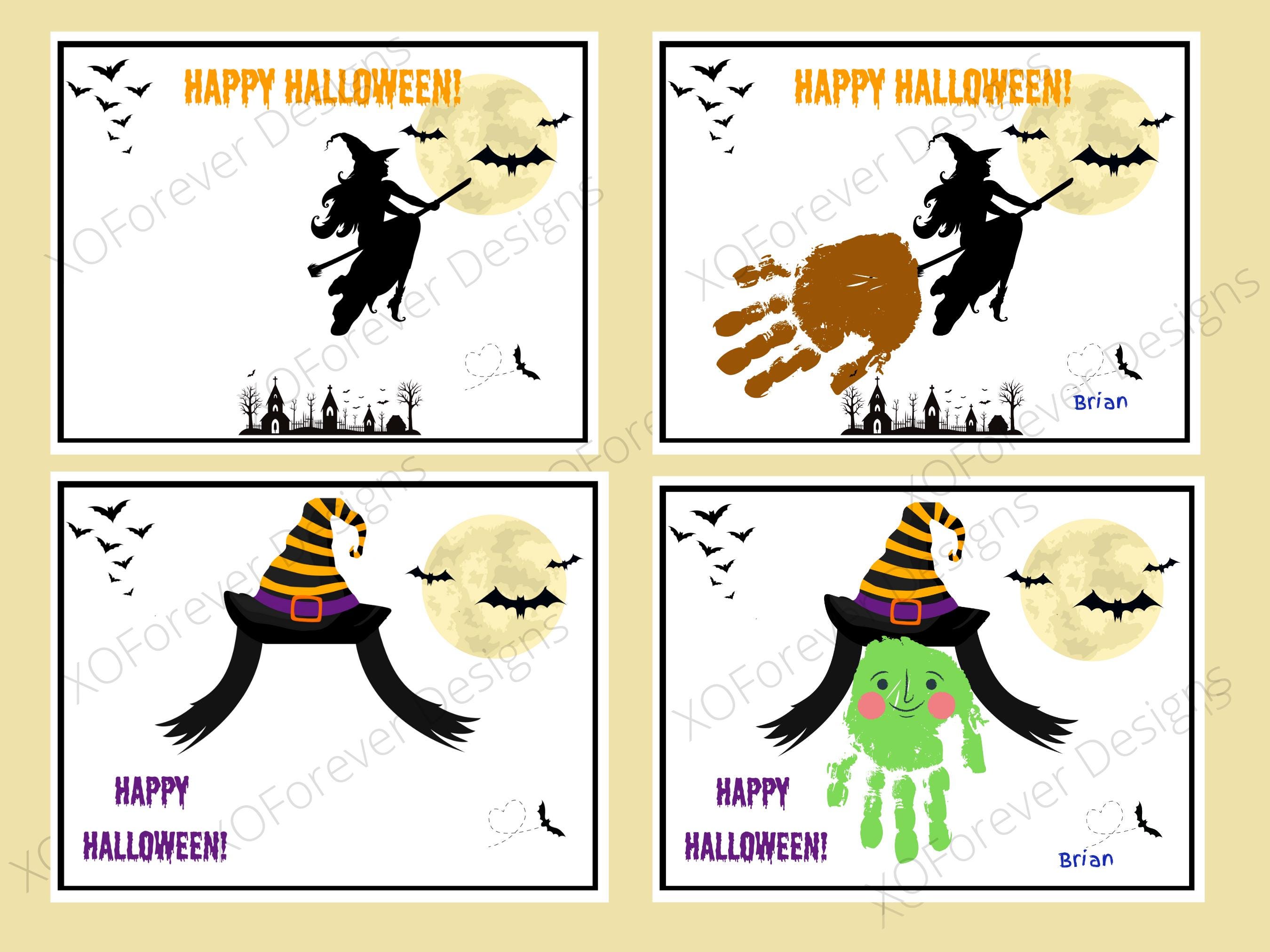 Witch Handprint Art | Halloween Handprint |fall Art Craft | Preschool ...
