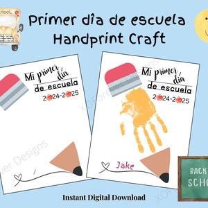 Spanish First Day of School Handprint | Memory Book | Teacher Resources ...