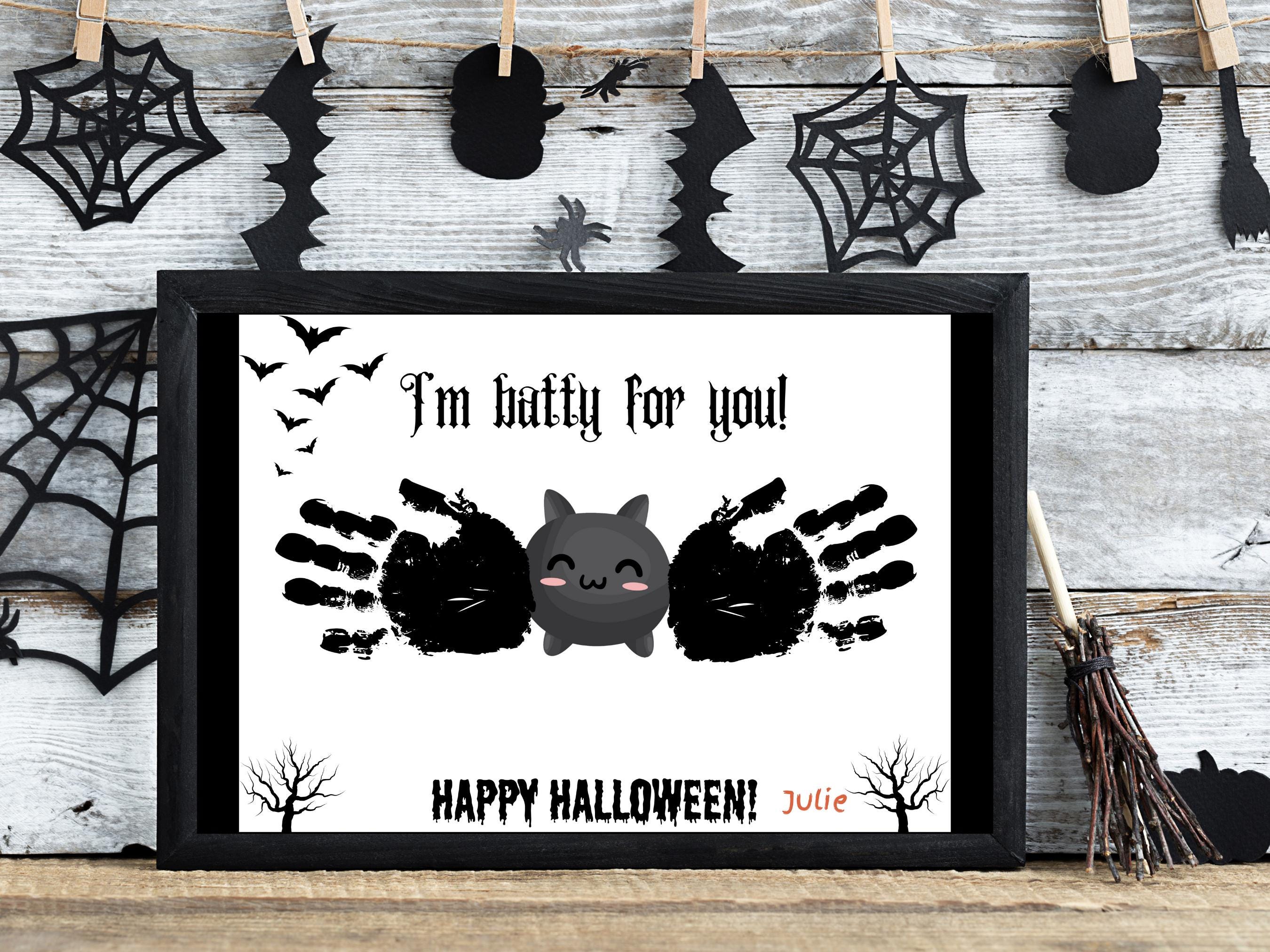 Bat Handprint | Halloween Handprint Art |fall Art Craft | Preschool ...