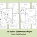 Dinosaur Animal Dot-to-dot Worksheets | Connect the Dots | Dot to Dot ...
