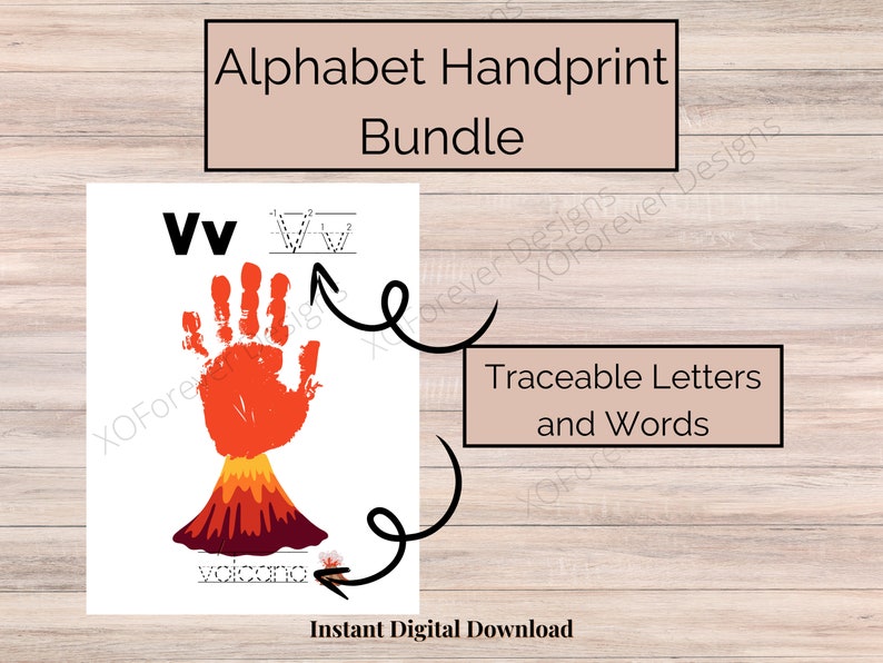 ABC Handprint Art Craft Teacher Resources Hello Preschool handprint Art ...