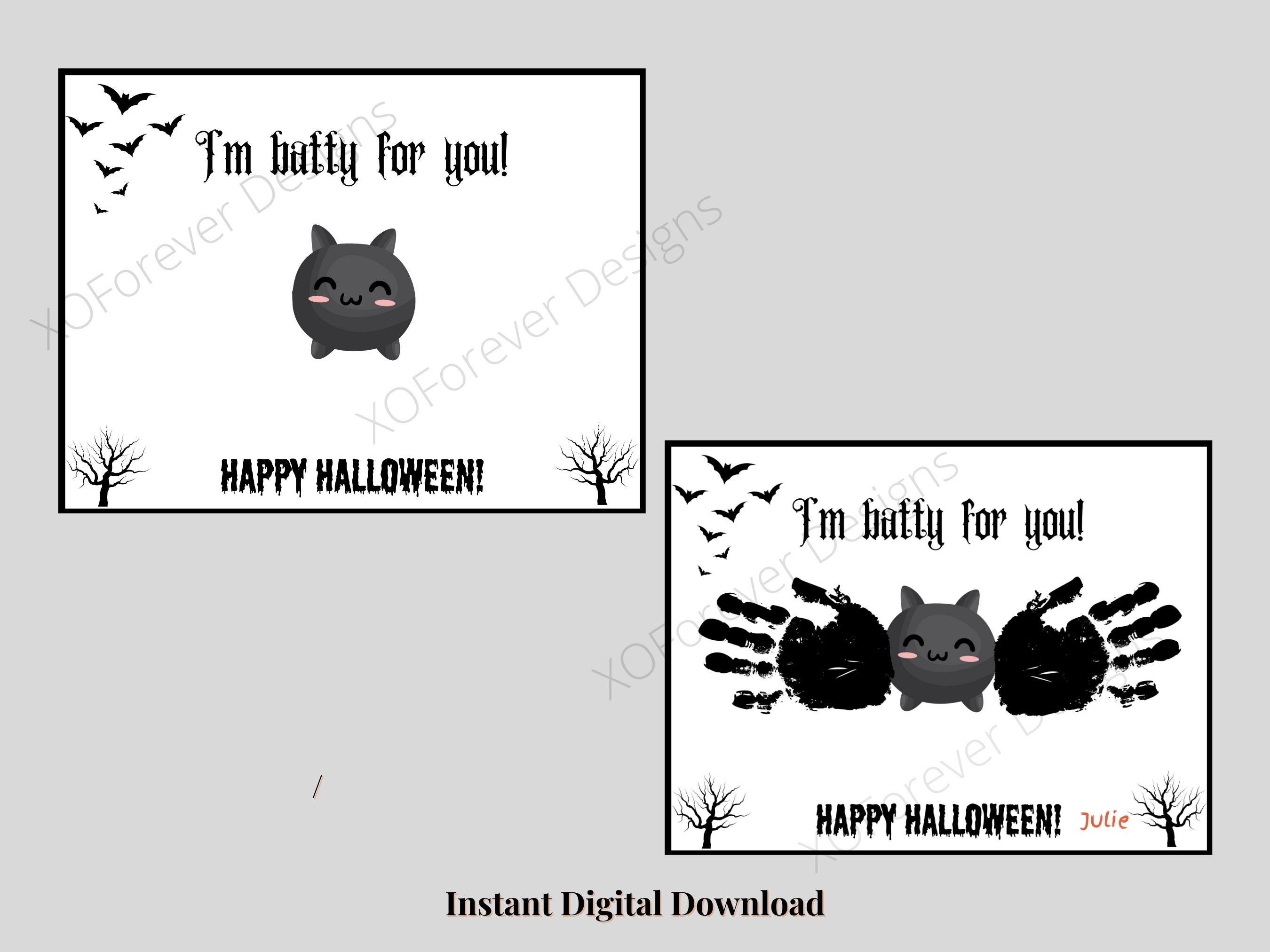 Bat Handprint | Halloween Handprint Art |fall Art Craft | Preschool ...