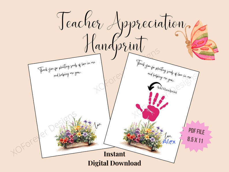 Teacher Appreciation Week Printable Teacher Thank You Teacher Poem ...