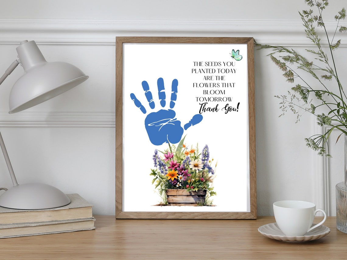 Teacher Appreciation Week Printable Handprint Art Teachers the Plant ...