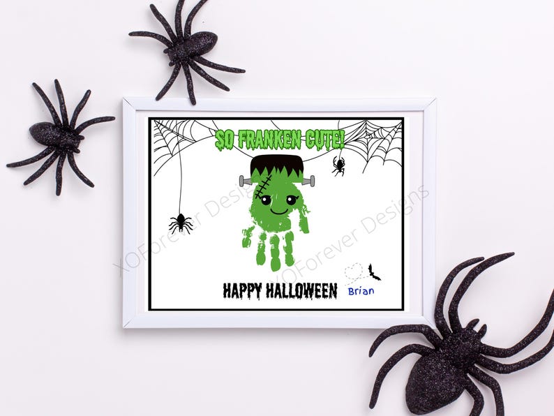 Frankenstein Handprint | Halloween Handprint |fall Art Craft ...