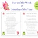 Educational Busy Book | Days of the Week Worksheets | Months of the ...