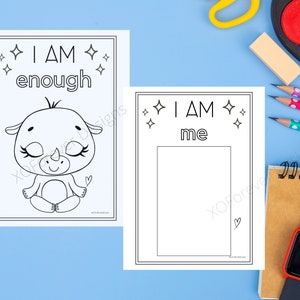Mindfulness Coloring Book | Positive Affirmations for Kids | Coloring ...