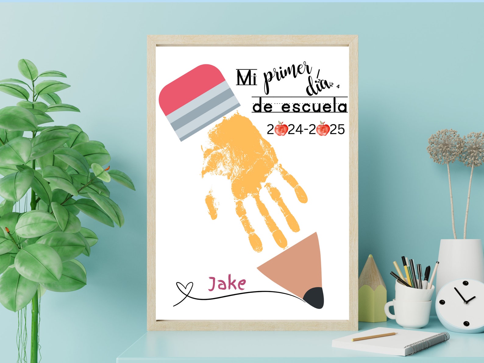 Spanish First Day of School Handprint Memory Book Teacher Resources ...