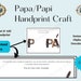 Papa/papi Father's Day Papa/papi Handprint Craft Feliz Dia Del Padre ...