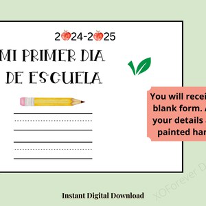 Spanish First Day of School Handprint | Memory Book | Teacher Resources ...