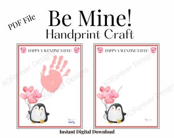 Valentines Day Hand Art | Valentine Craft | Valentine Handprint Craft ...
