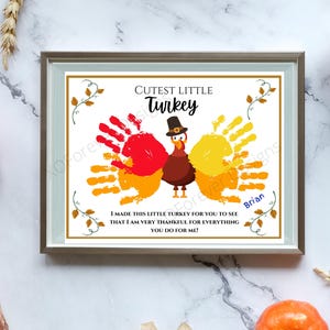 Thanksgiving Handprint | Turkey Handprint |fall Art Craft | Preschool ...