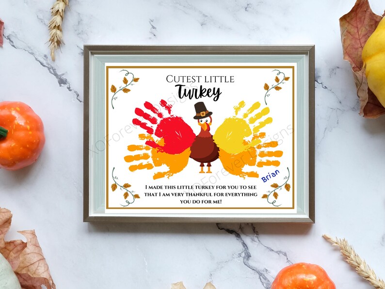 Thanksgiving Handprint | Turkey Handprint |fall Art Craft | Preschool ...