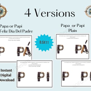 Papa/papi Father's Day | Papa/papi Handprint Craft | Feliz Dia Del ...