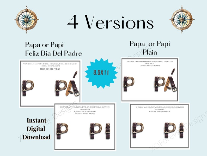 Papa/papi Father's Day | Papa/papi Handprint Craft | Feliz Dia Del ...