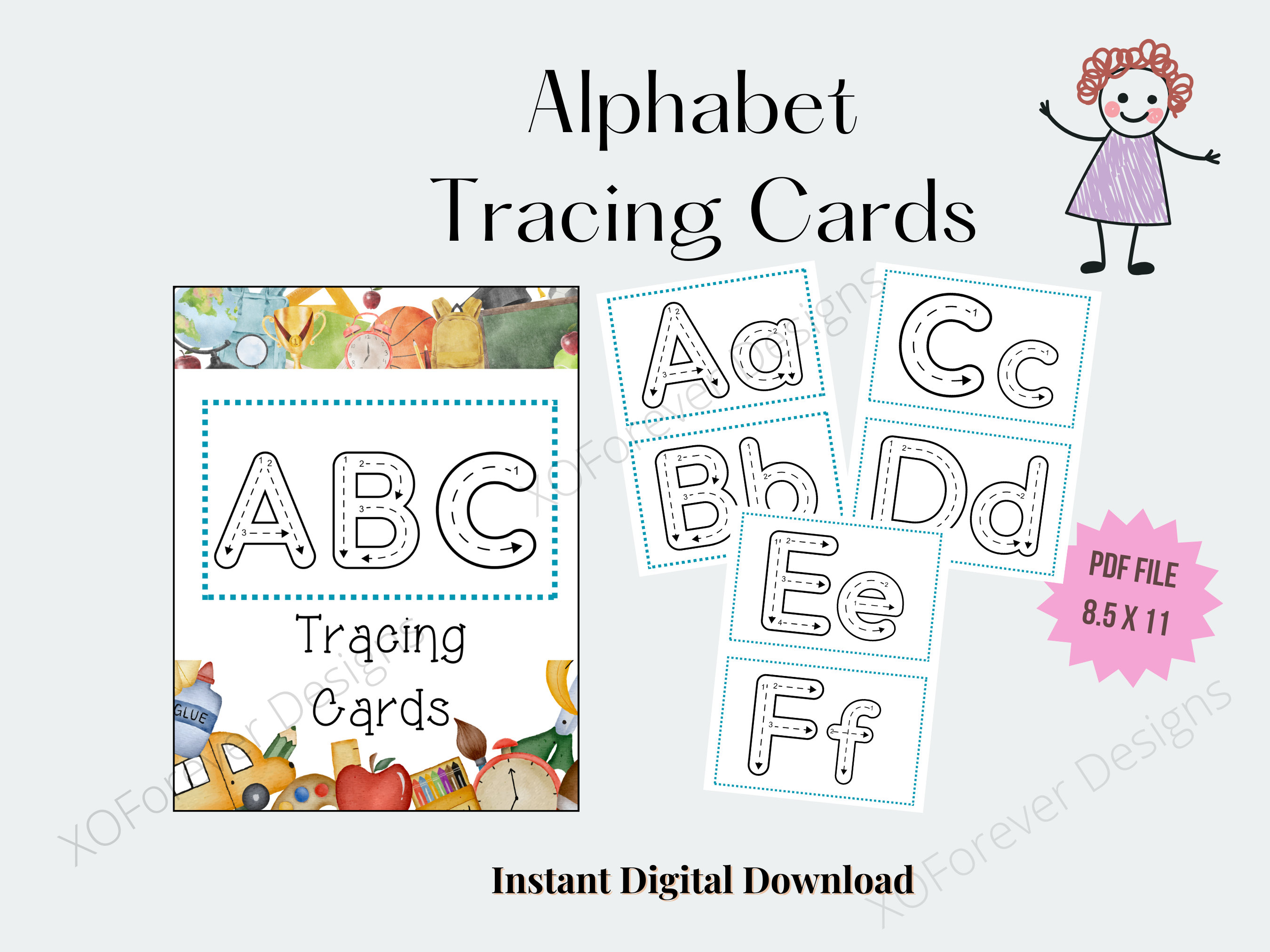 Alphabet Tracing | Tracing Alphabet | Tracing Worksheets | Busy Book ...