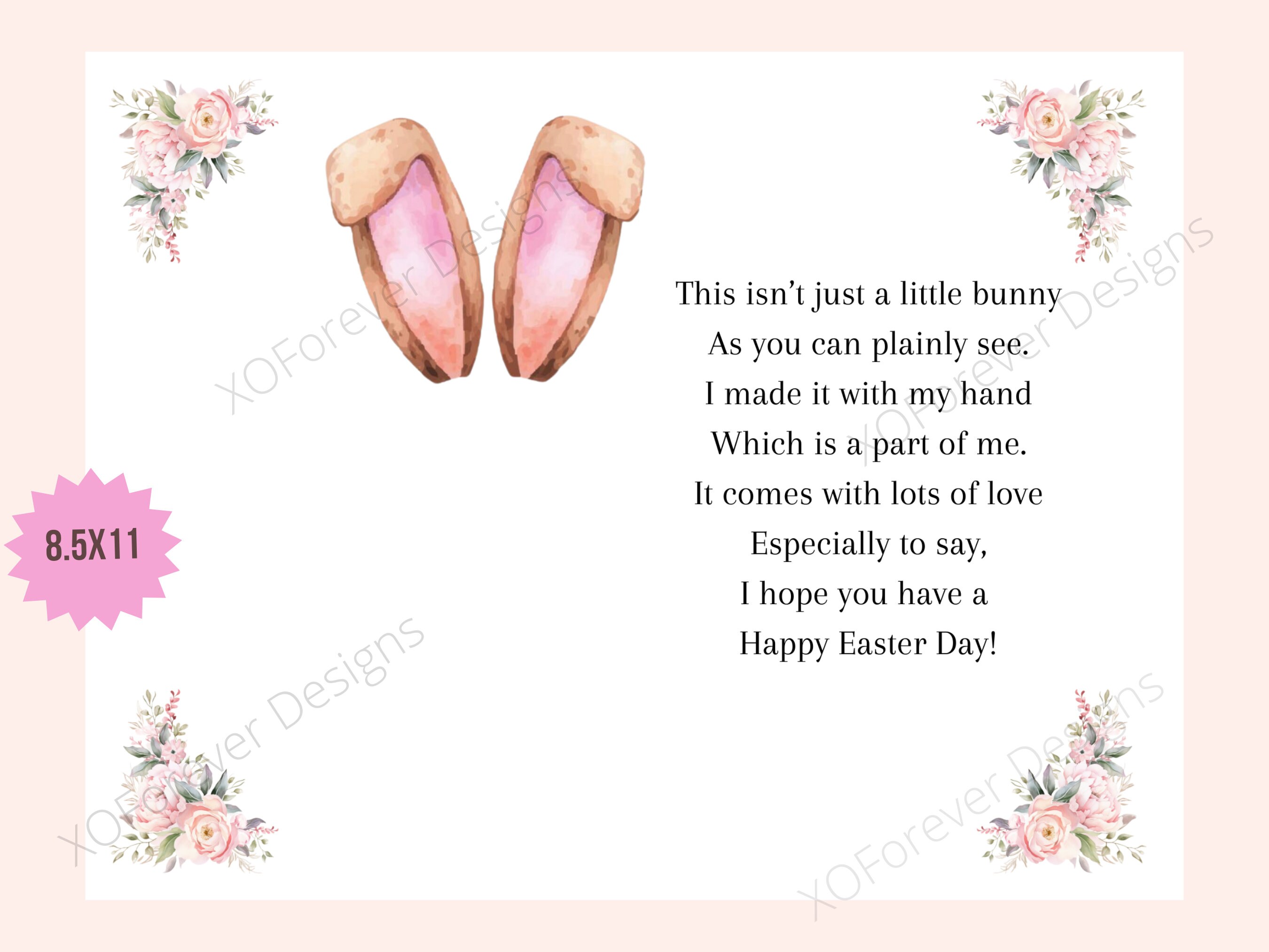 Bunny Handprint Craft | Easter Handprint Craft | Handprint Craft | Kids ...